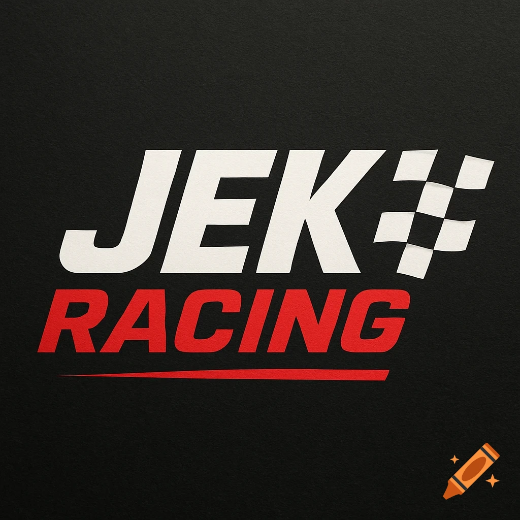 A logo with the text iShowSpeed and a figure on a racing flag motif. on Craiyon