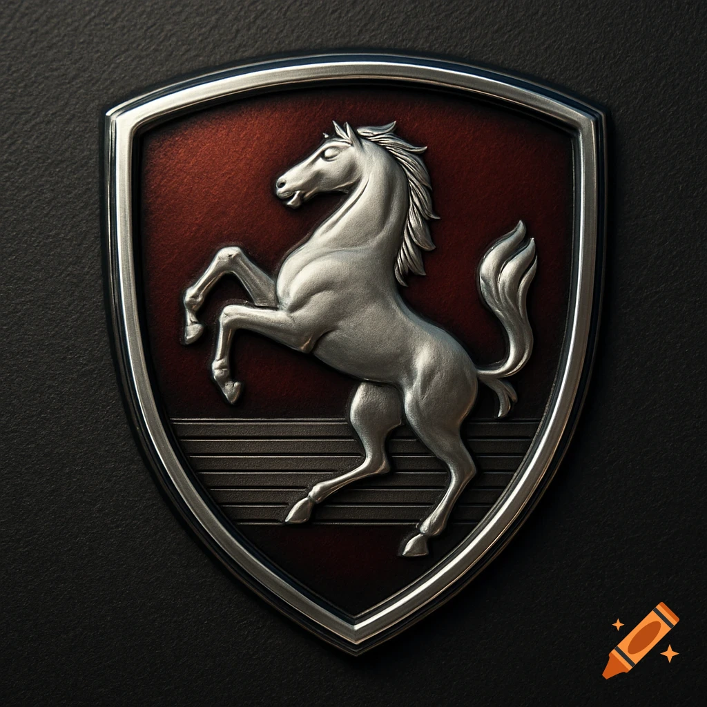 A medieval-style emblem with a golden lion, crown, shield, and the word ...