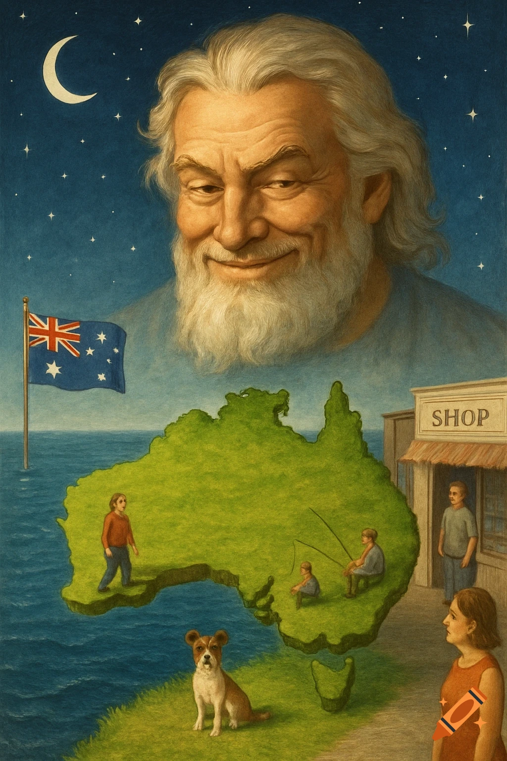 Australian Outback created on Craiyon