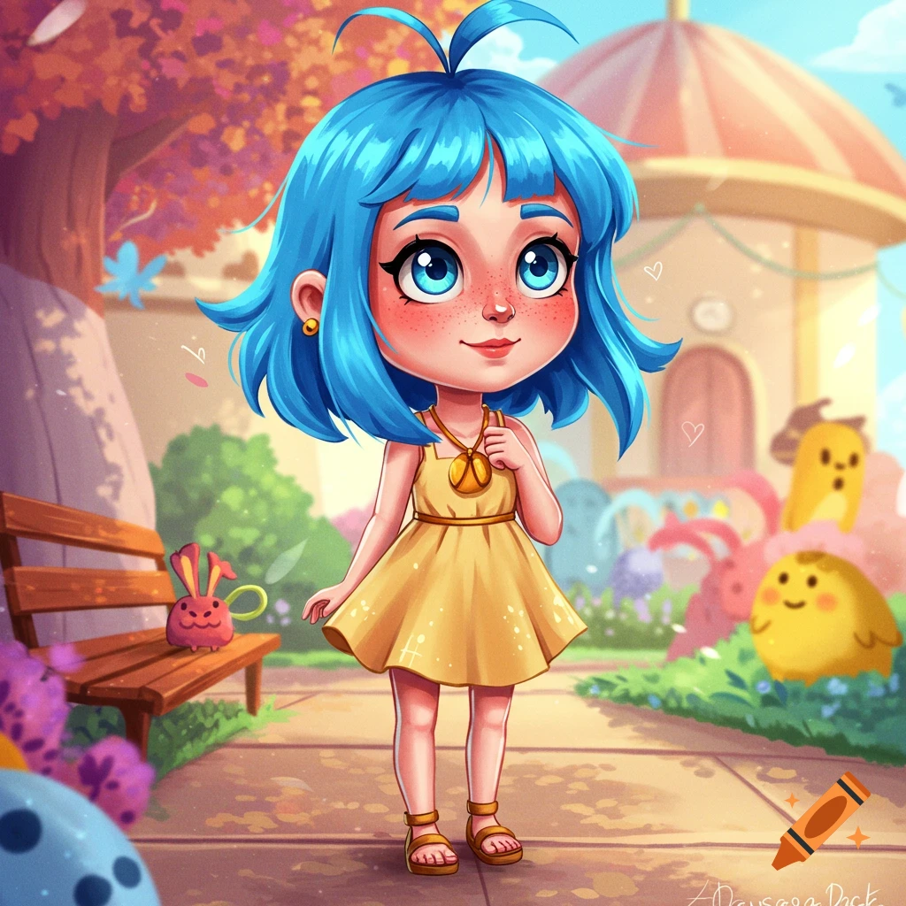 Yatta in humanized anime style on Craiyon