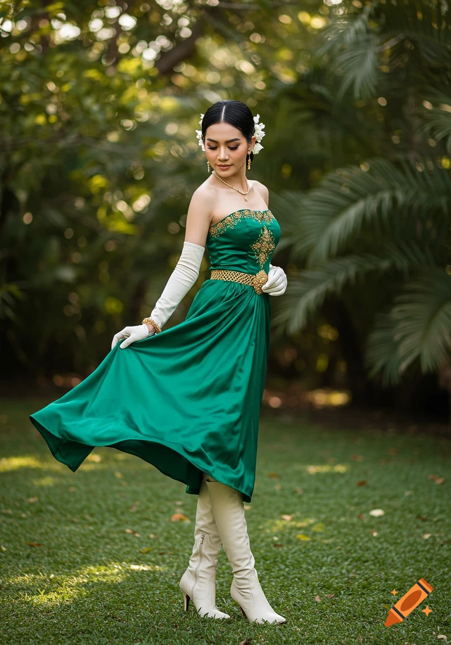 Coriya+frock created on Craiyon