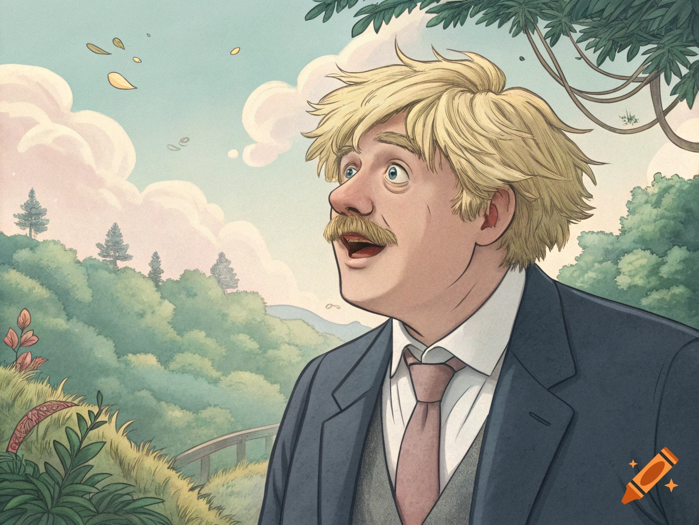 Studio Ghibli Style images created on Craiyon