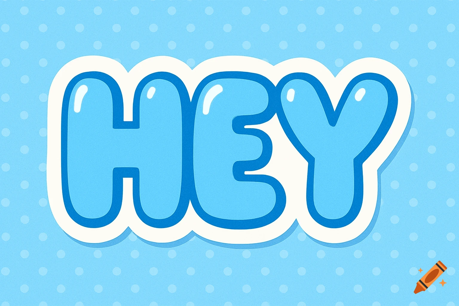 Cartoon letters spelling SYBAU in yellow with brown outline on blue ...