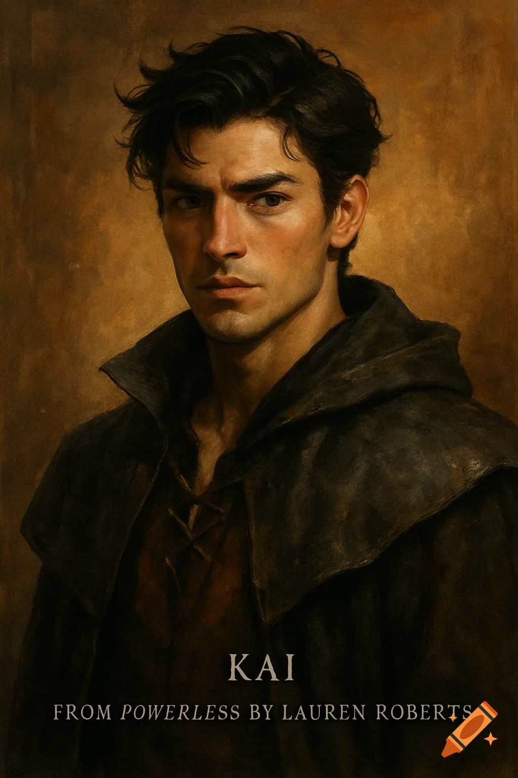 Portrait of a man in dark clothing, identified as Kai from Powerless by ...
