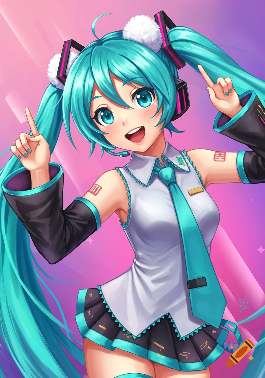 Vocaloid images created on Craiyon