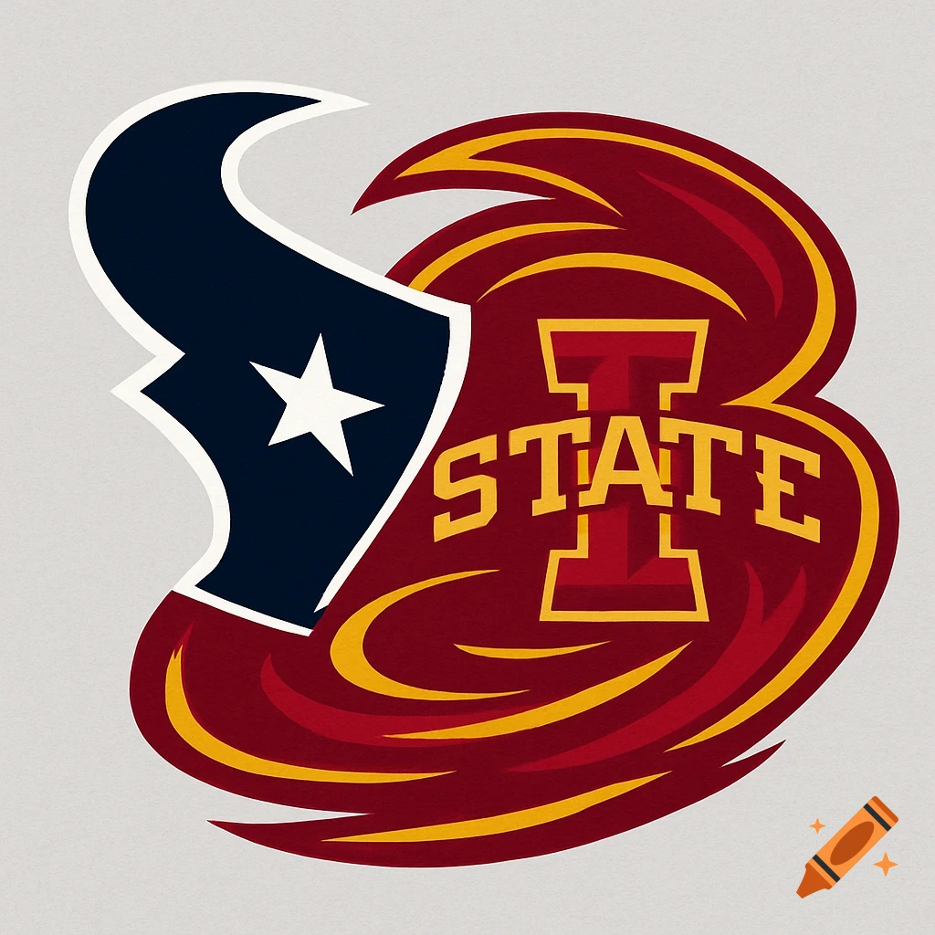 Houston Texans and Iowa State Cyclones logo mashup on Craiyon