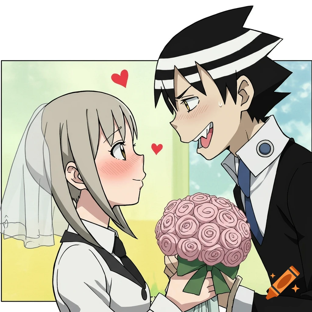 Soul Eater anime characters Soul and Maka on Craiyon