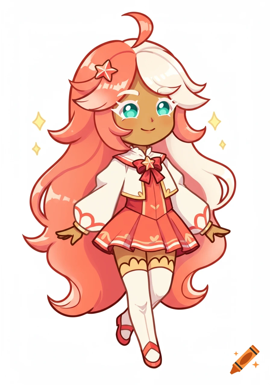 A sad cookie character in the Cookie Run Kingdom art style cries with ...