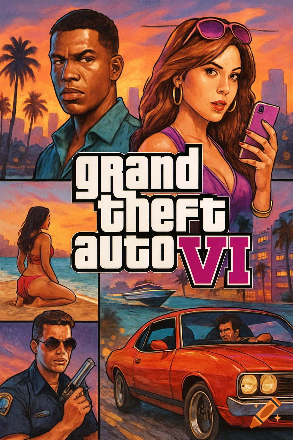 A movie poster for "Agent in LA" featuring a serious man in a suit, a ...