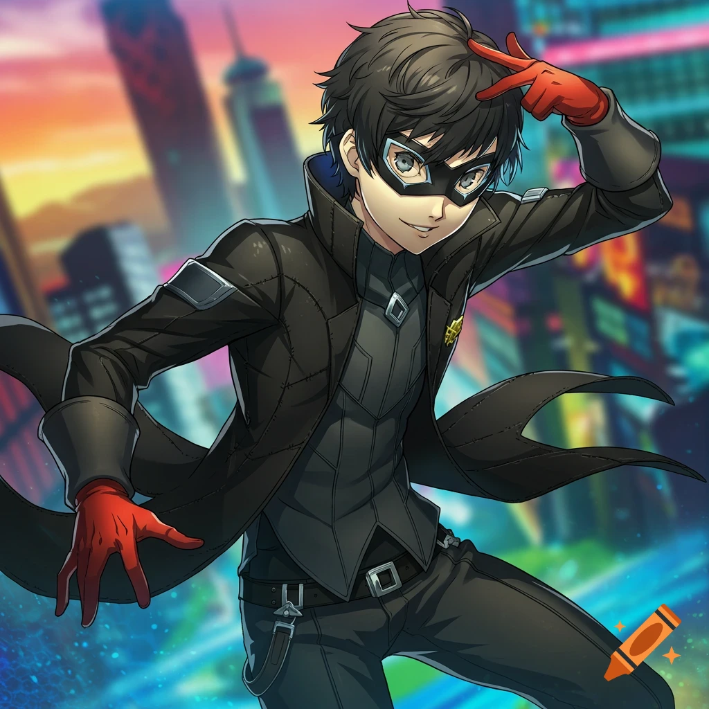 Kanji Tatsumi from Persona 4 concept art on Craiyon