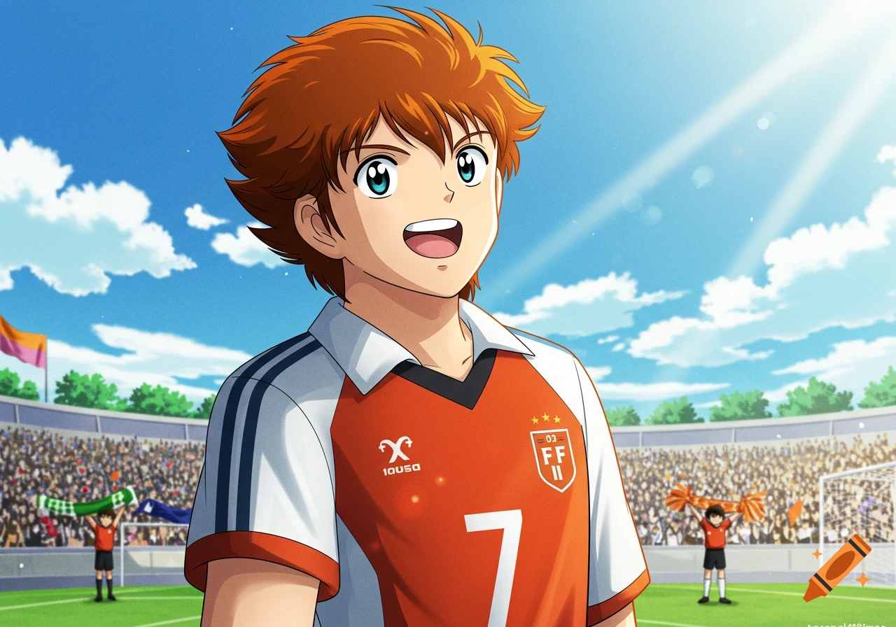 Anime man resembling Hercule Satan in an Argentina soccer jersey ...