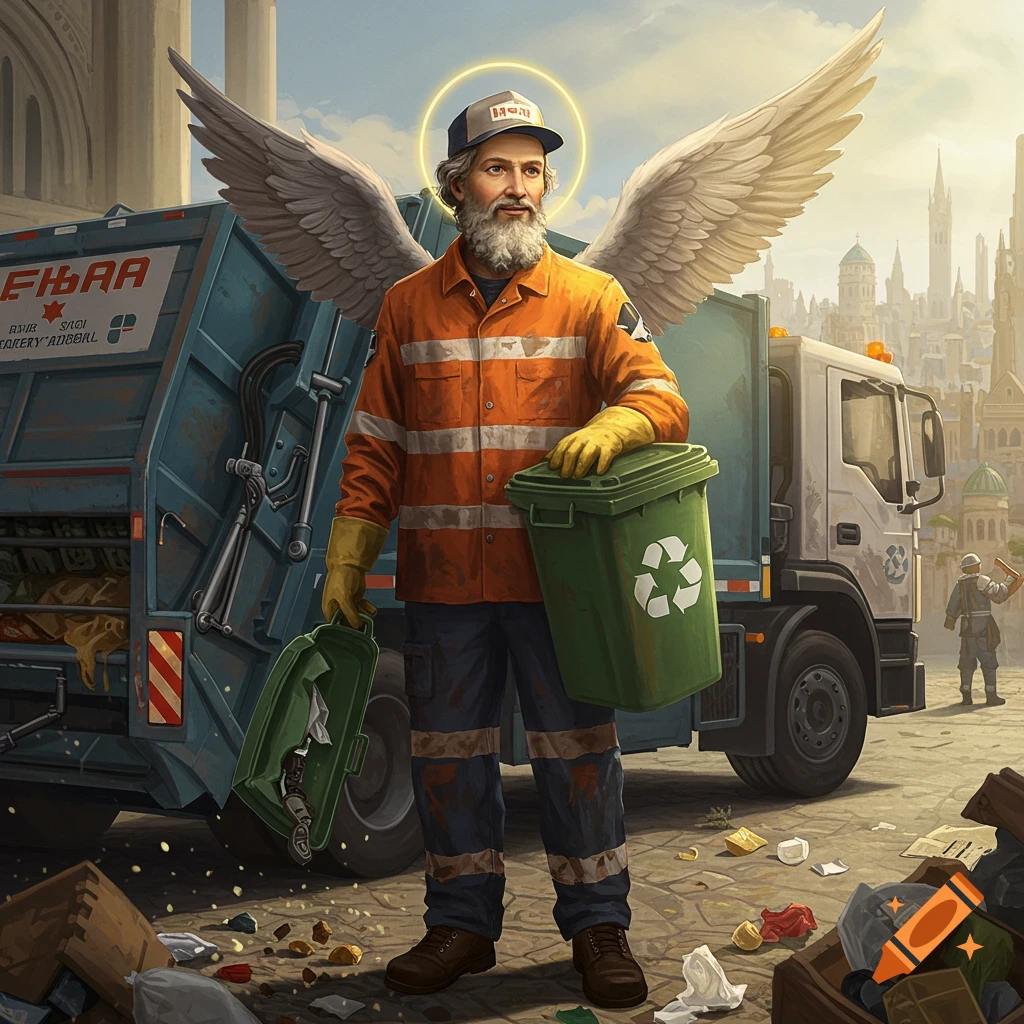 Volunteers cleaning up trash near Niagara Falls. on Craiyon