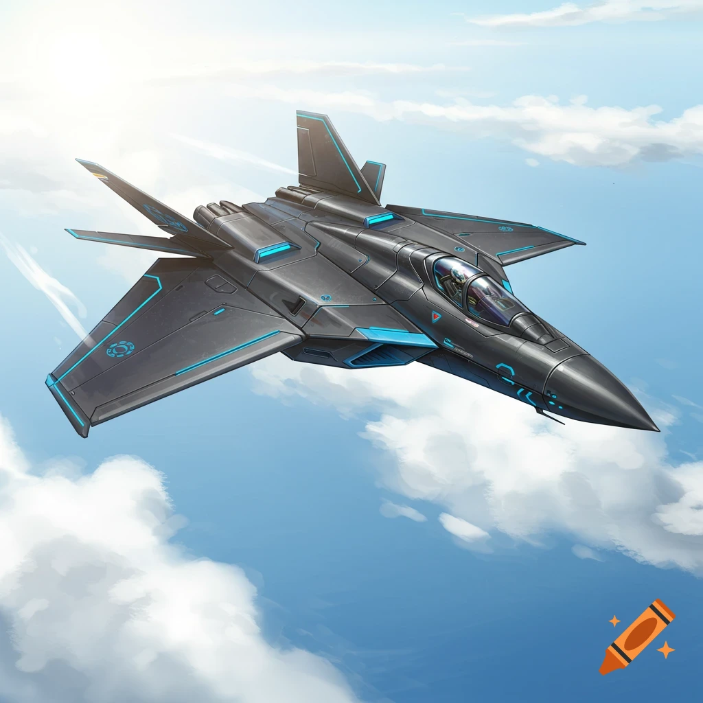 Cool plane on Craiyon