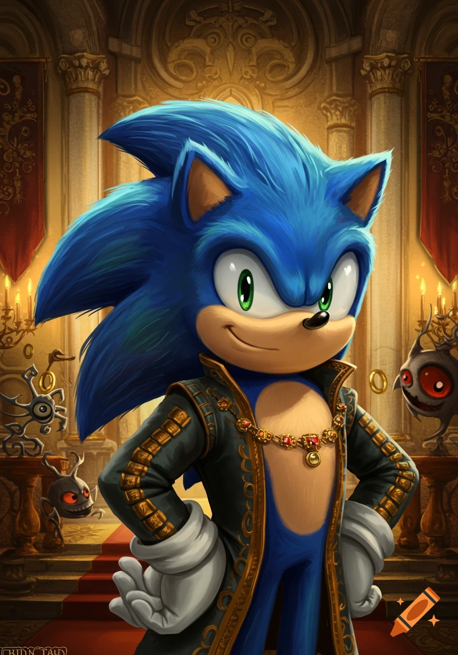 Sonic The Hedgehog Geweldige Fan Art Mini Stretch Sonic The Hedgehog