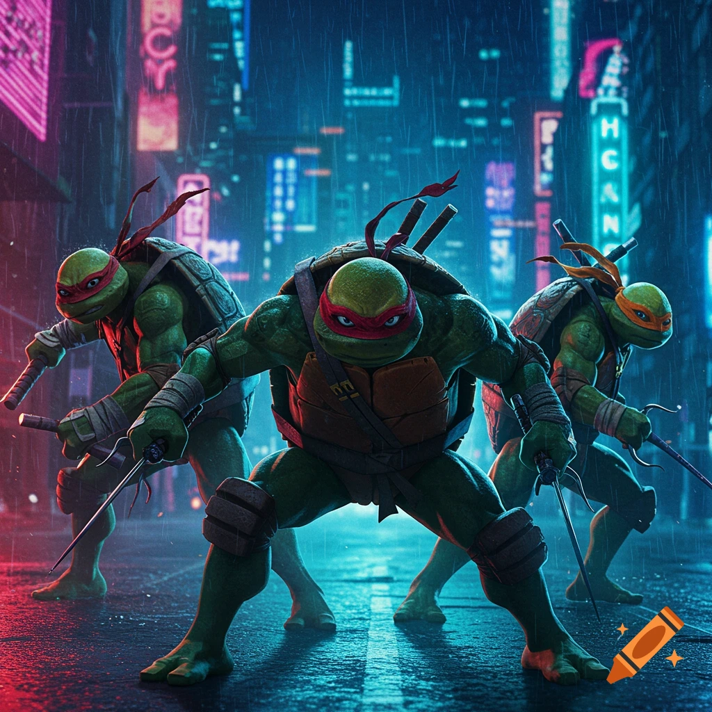 Teenage Mutant Ninja Turtles images created on Craiyon