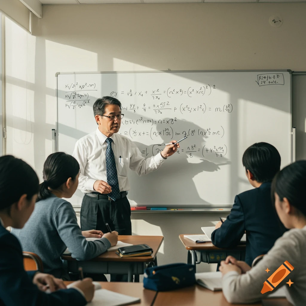 Students watch a video on a screen in a classroom. on Craiyon