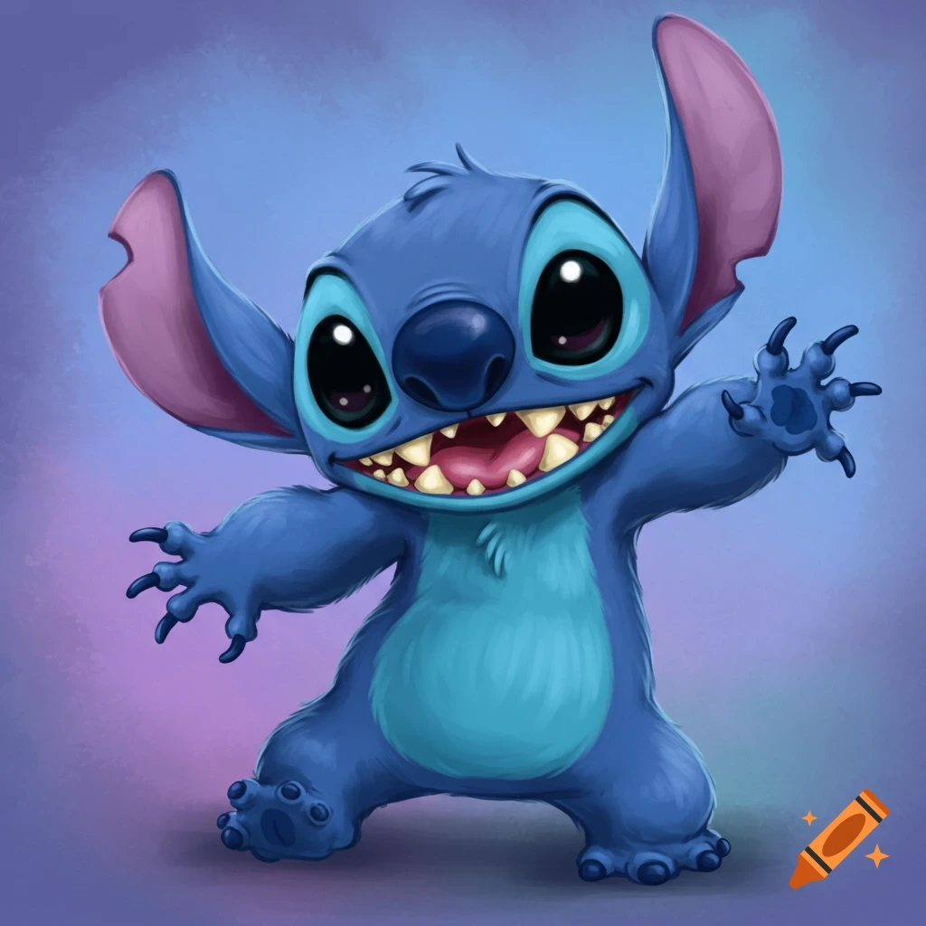 Lilo and Stitch run through a jungle as police officers chase them ...