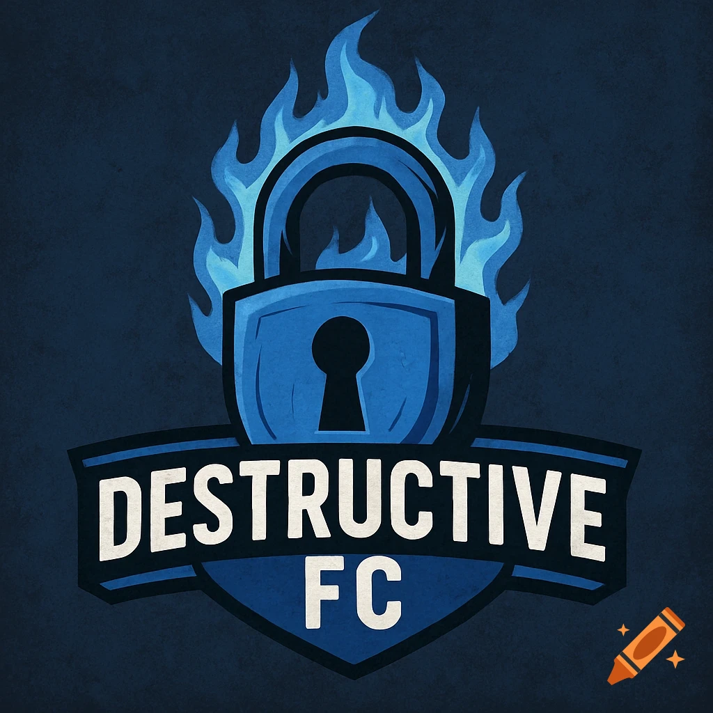 Destructive FC Blue Lock rivals group logo on Craiyon