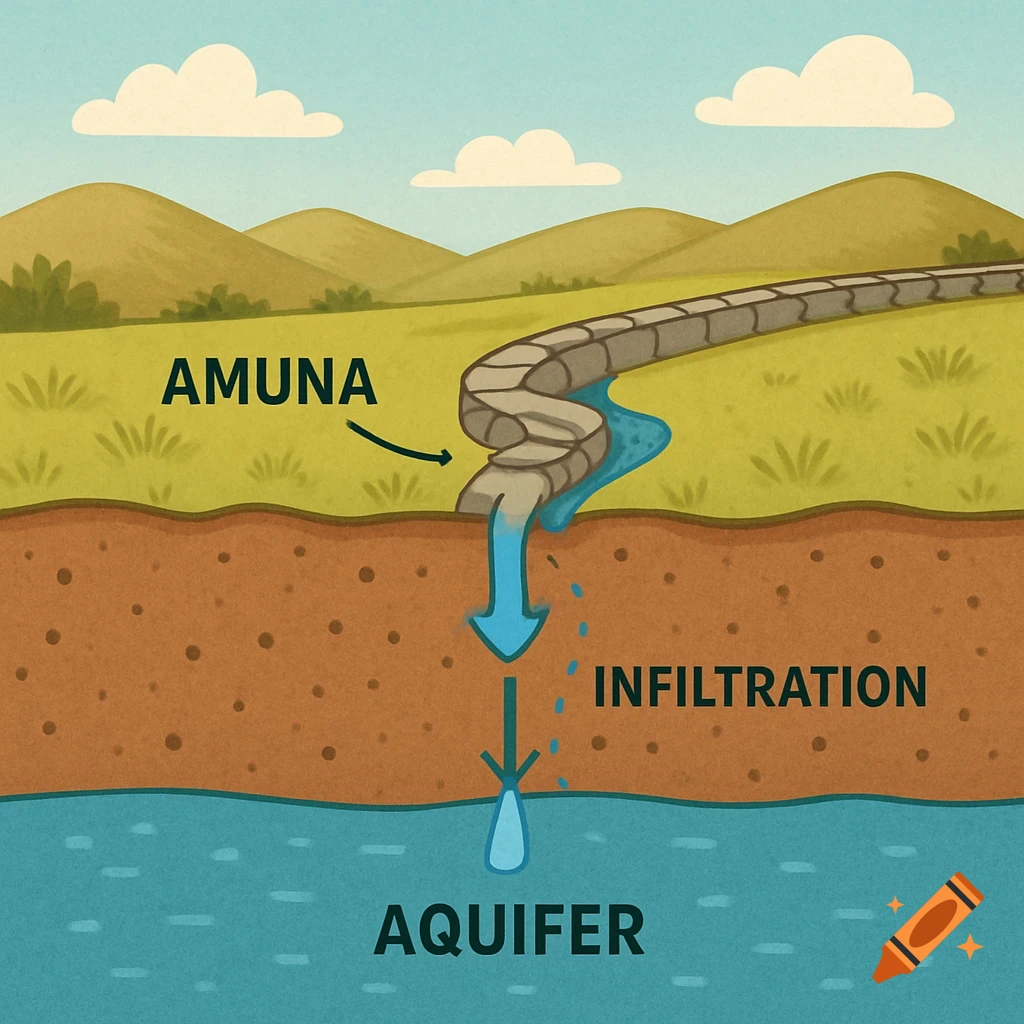 An educational diagram illustrating the water cycle with processes like ...