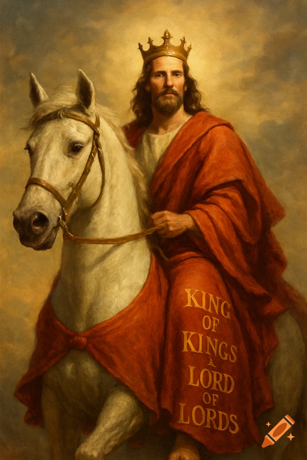 Religious illustration of Jesus with a child and lamb, and text overlay ...