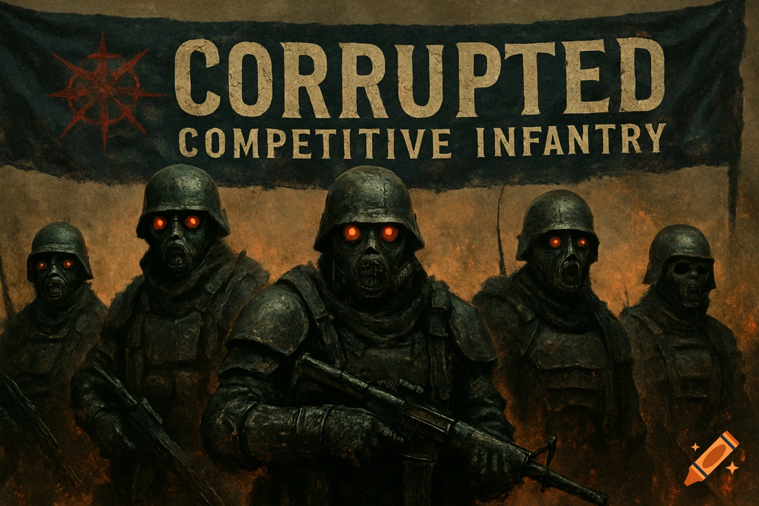 Thumbnail for a game showing the word 'COOP', two soldiers, a building ...