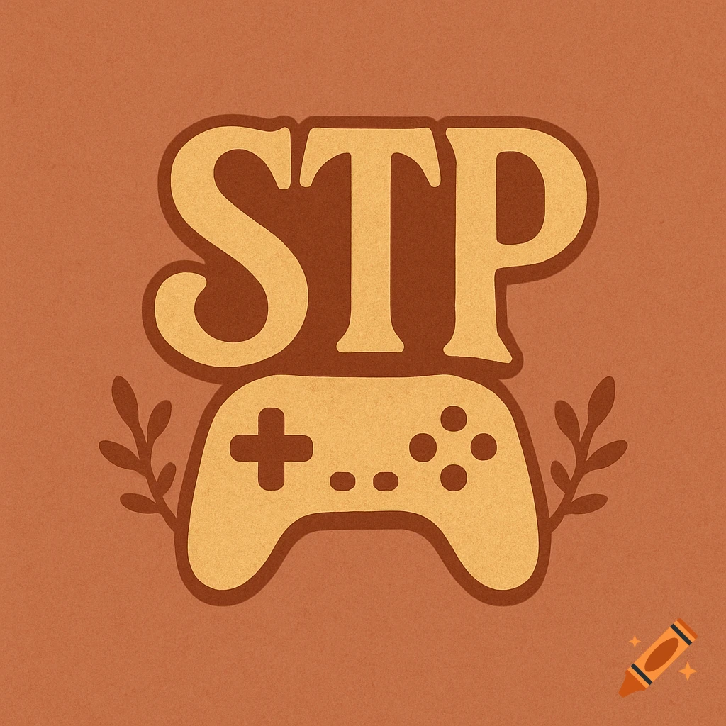 Gamer logo with interlocked S, T, and P letters and cozy vibes design ...