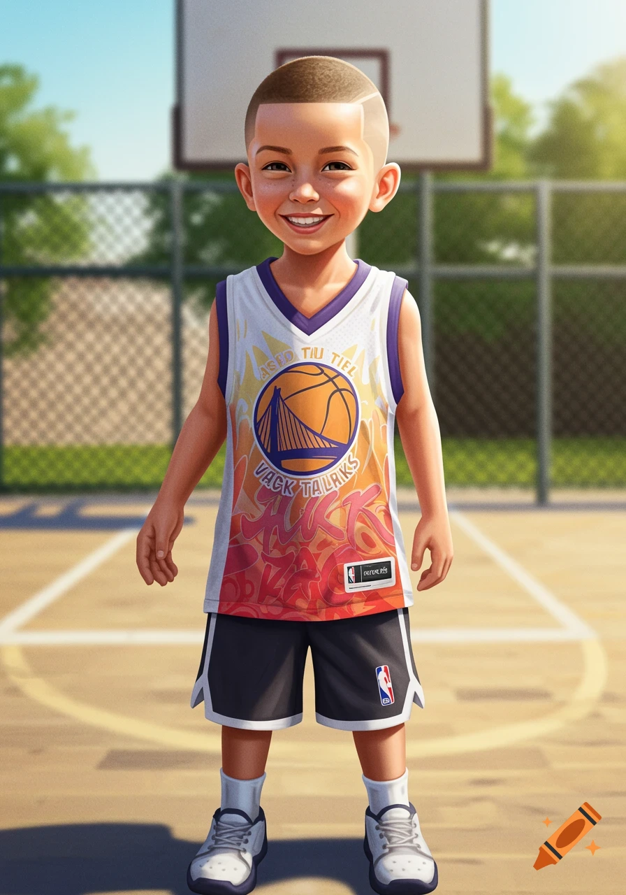 White boy with low taper fade haircut in basketball jersey and shorts ...