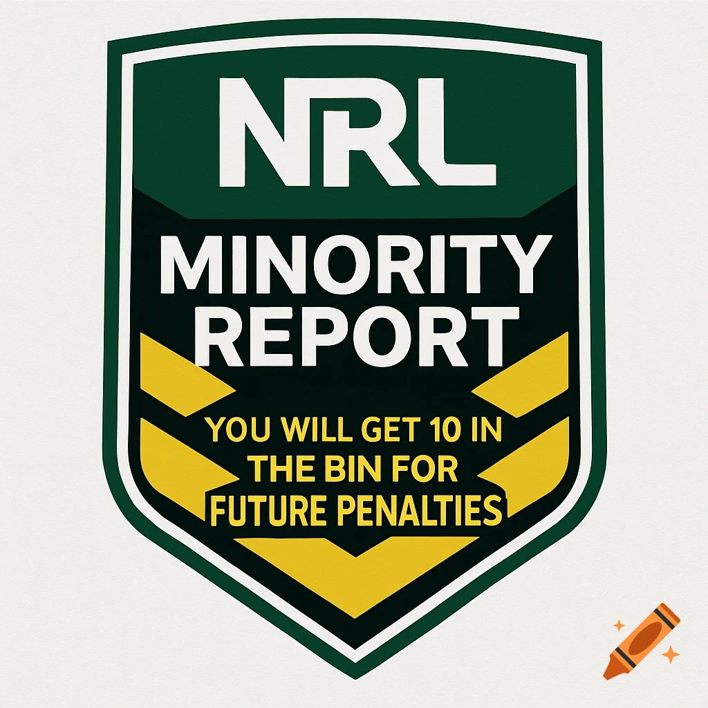 Australia NRL logo with modified text on Craiyon