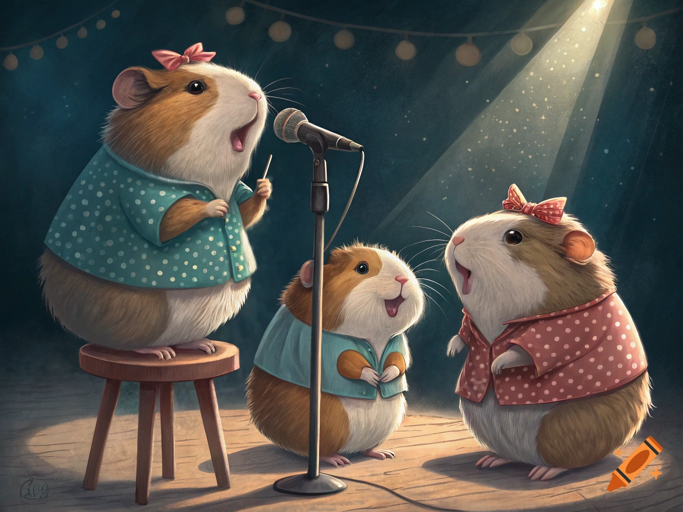 Stage Performance images created on Craiyon