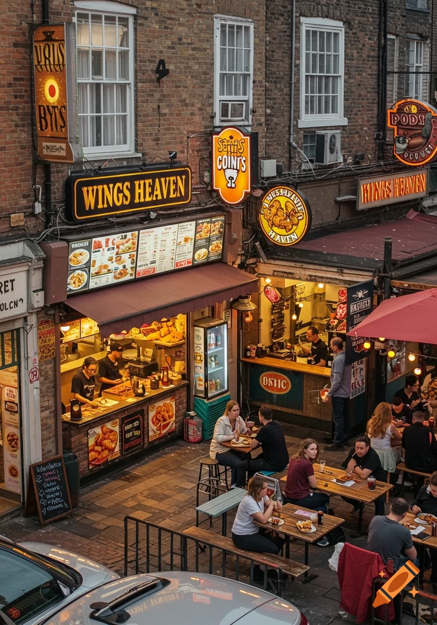 Restaurant images created on Craiyon