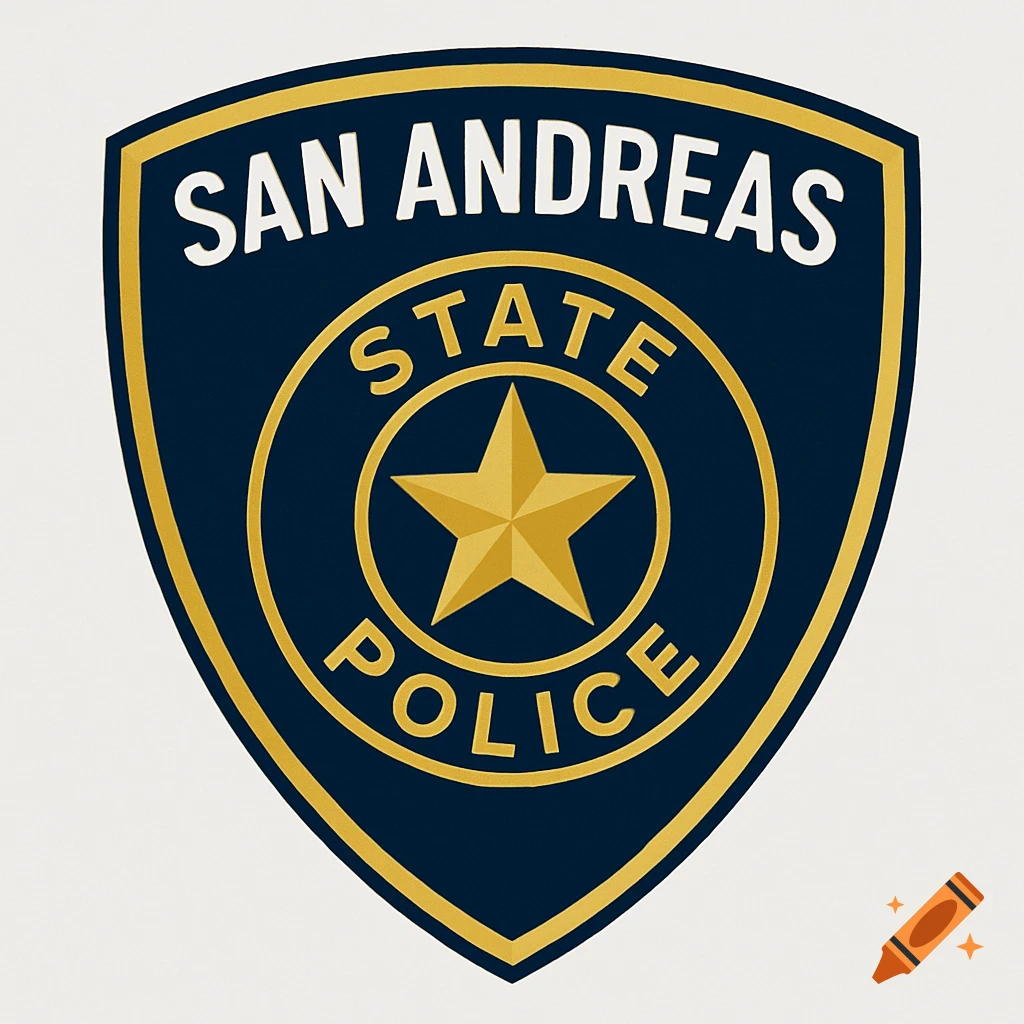San Andreas State Police logo badge on Craiyon