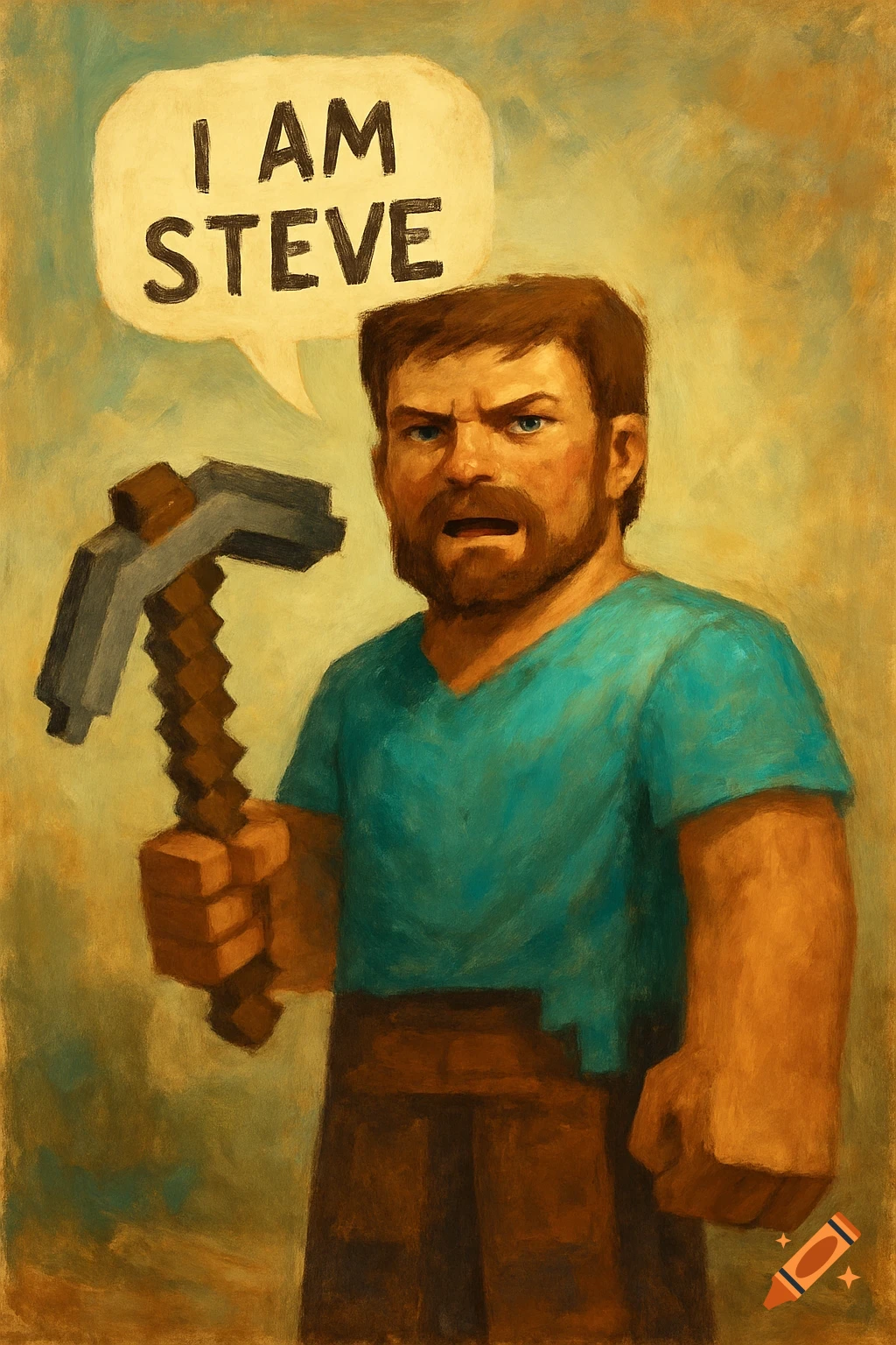 I am steve on Craiyon