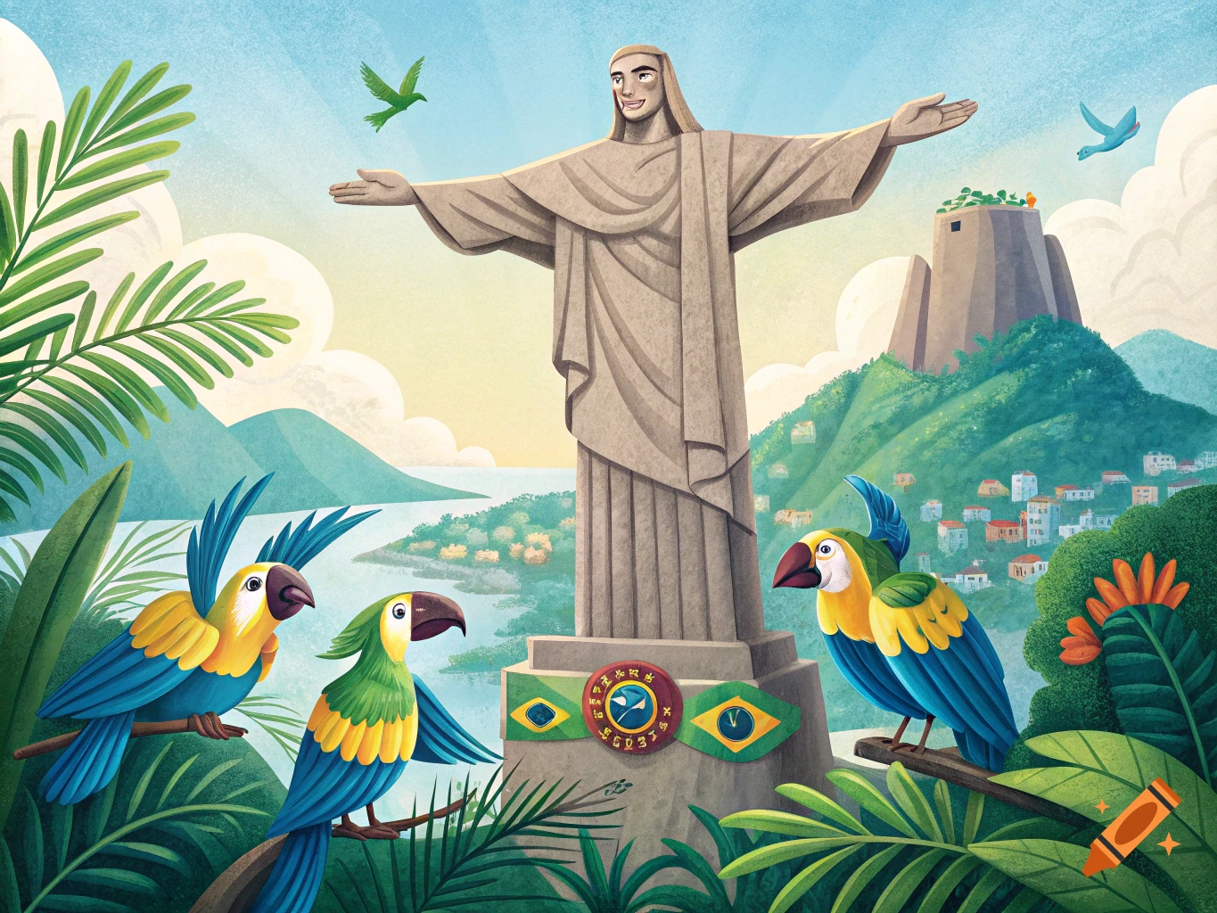 Brazil created on Craiyon