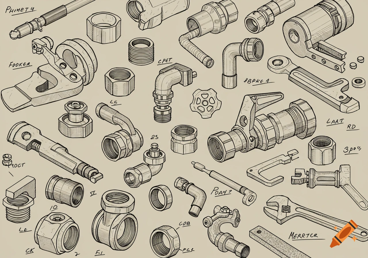 Technical Drawing images created on Craiyon