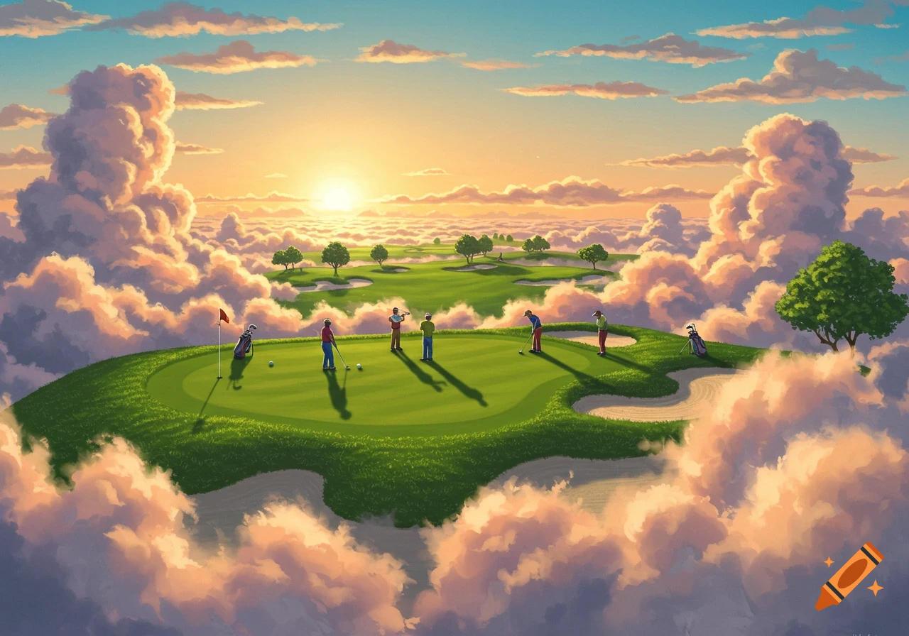 Two golf balls in mid-air with water and grass particles, over a golf ...