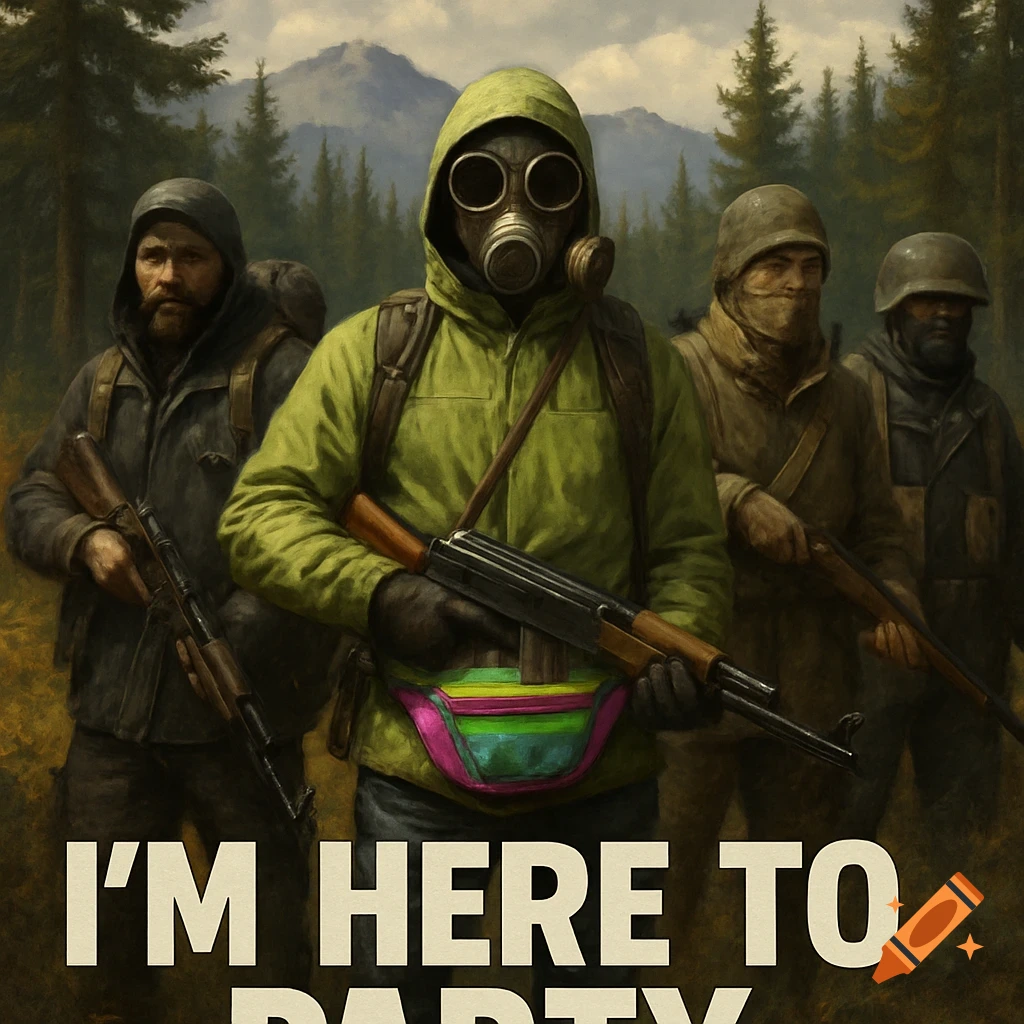 DayZ player characters in Colorado forest with fanny pack and caption ...
