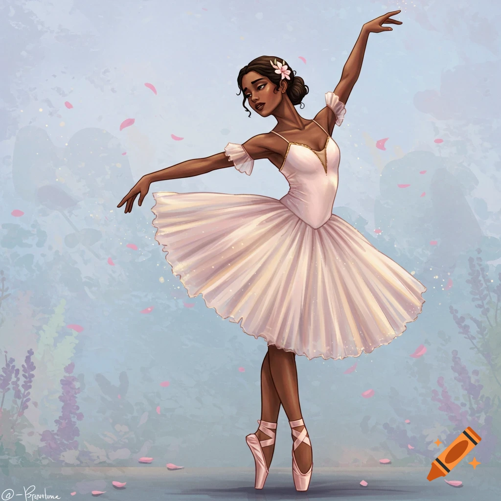 Ballerina cappuccino art on Craiyon