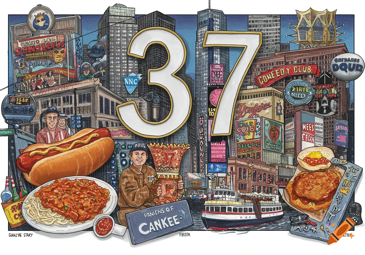 37th birthday party in New York City with Yankees game, comedy club, Times Square, and food. on ...