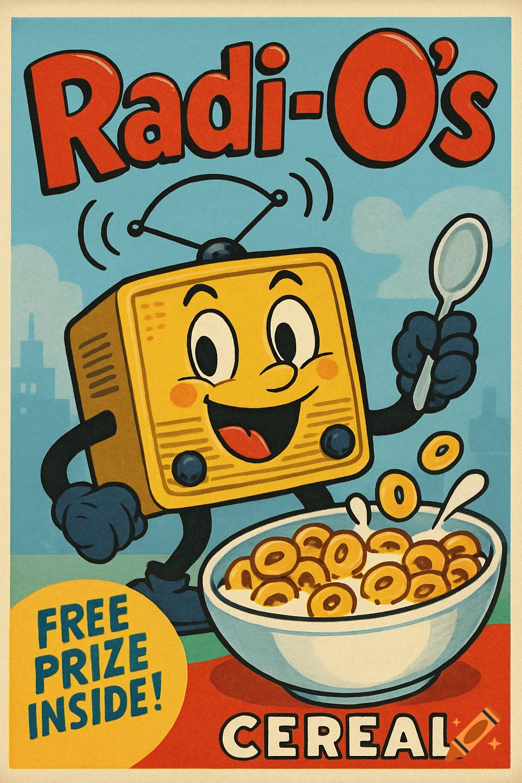 Cereal Mascot created on Craiyon