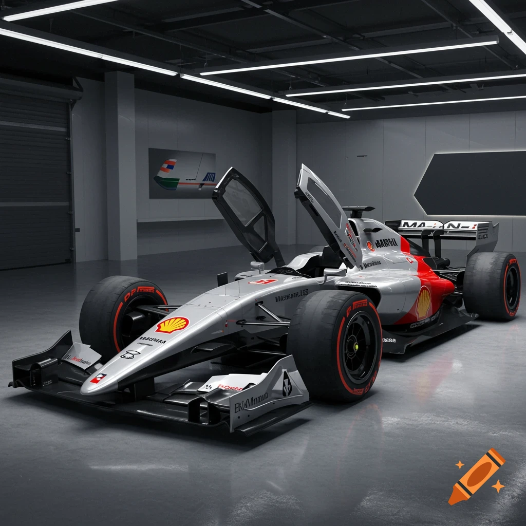 Generate a layout for an F1 circuit on Craiyon