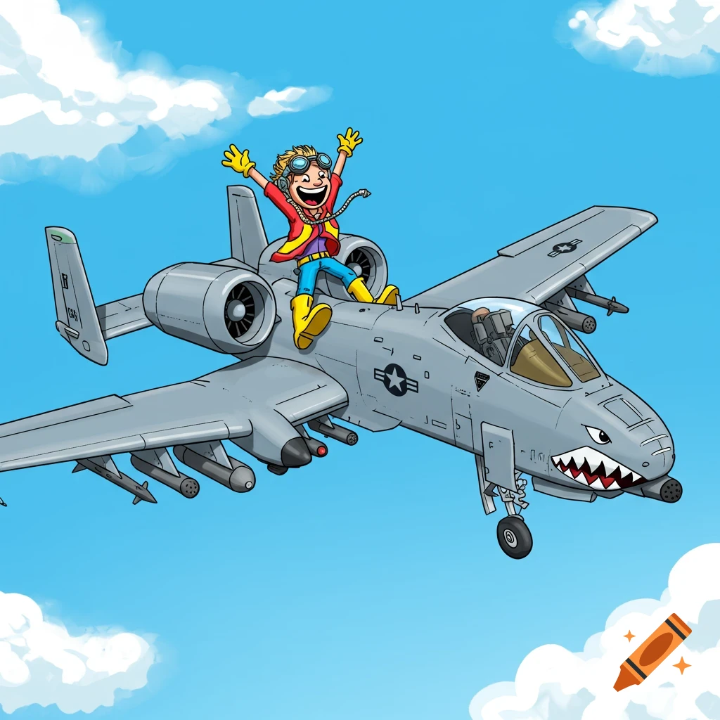 Caricature of Jerome Powell in MAD-style drawing on Curtiss plane on ...