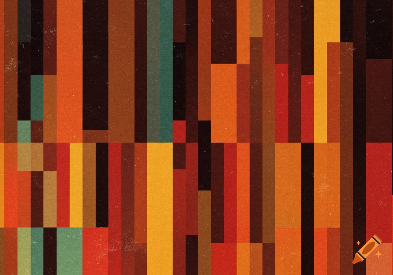 Abstract geometric pattern of colored rectangles in columns and rows ...