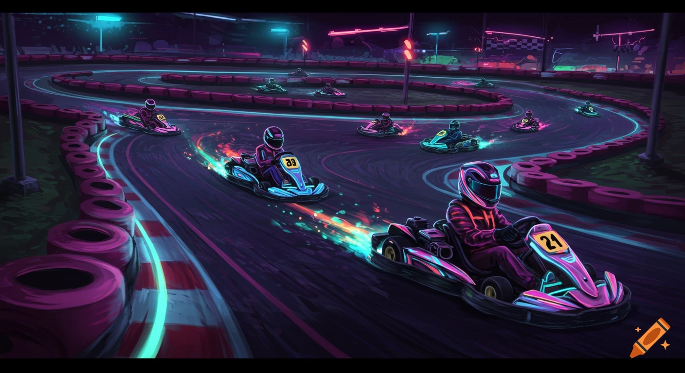 Neon images created on Craiyon