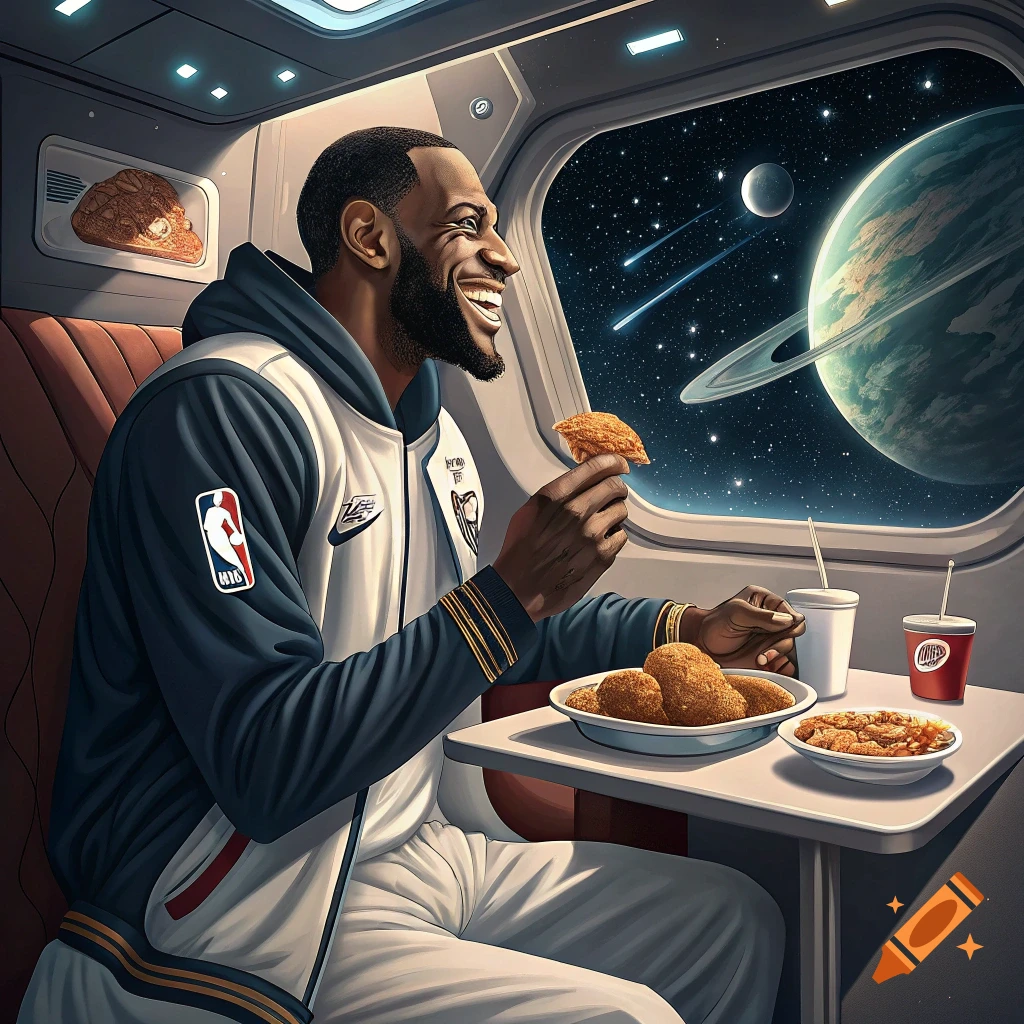 Lebron James images created on Craiyon