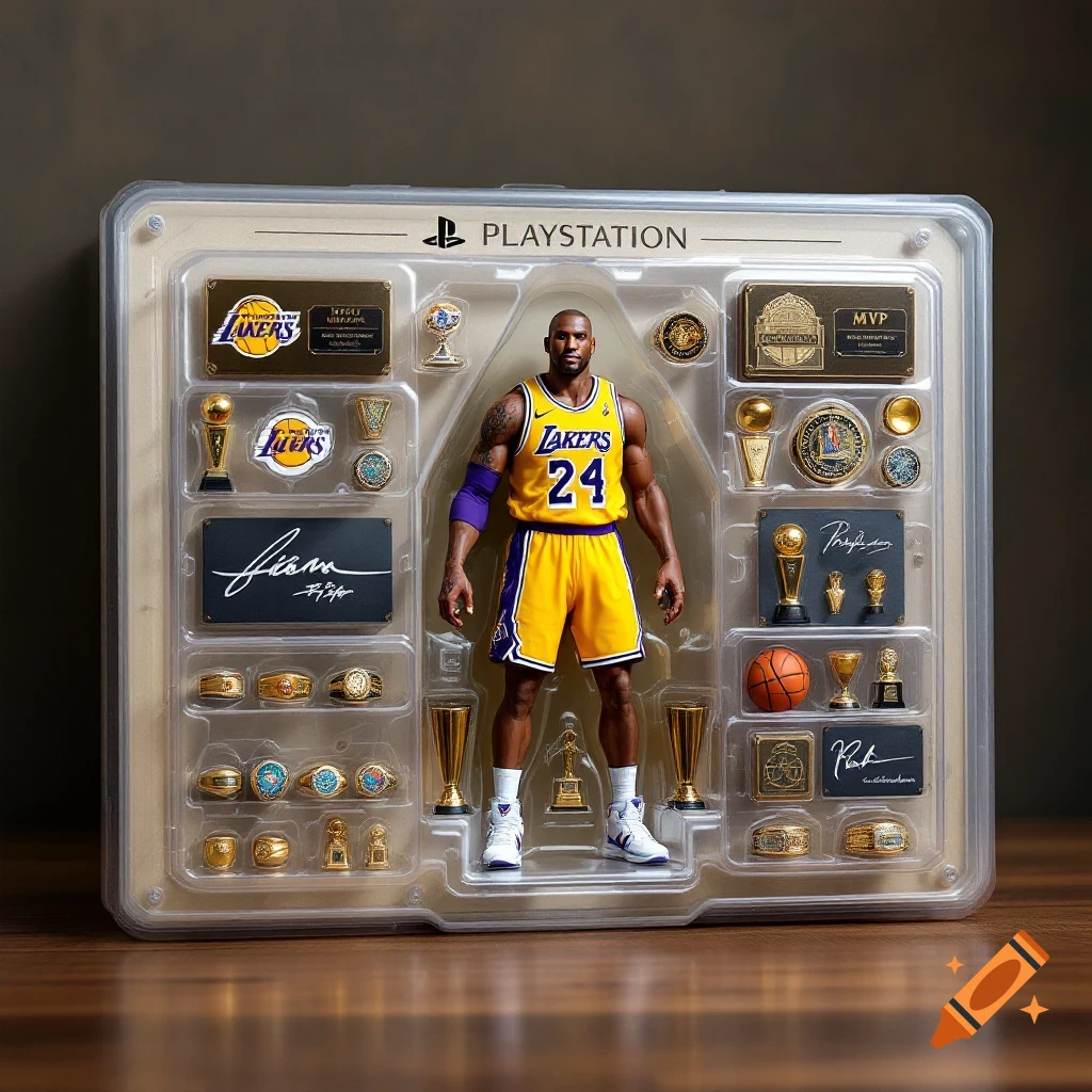 Highly detailed action figure set of a basketball player in a clear ...