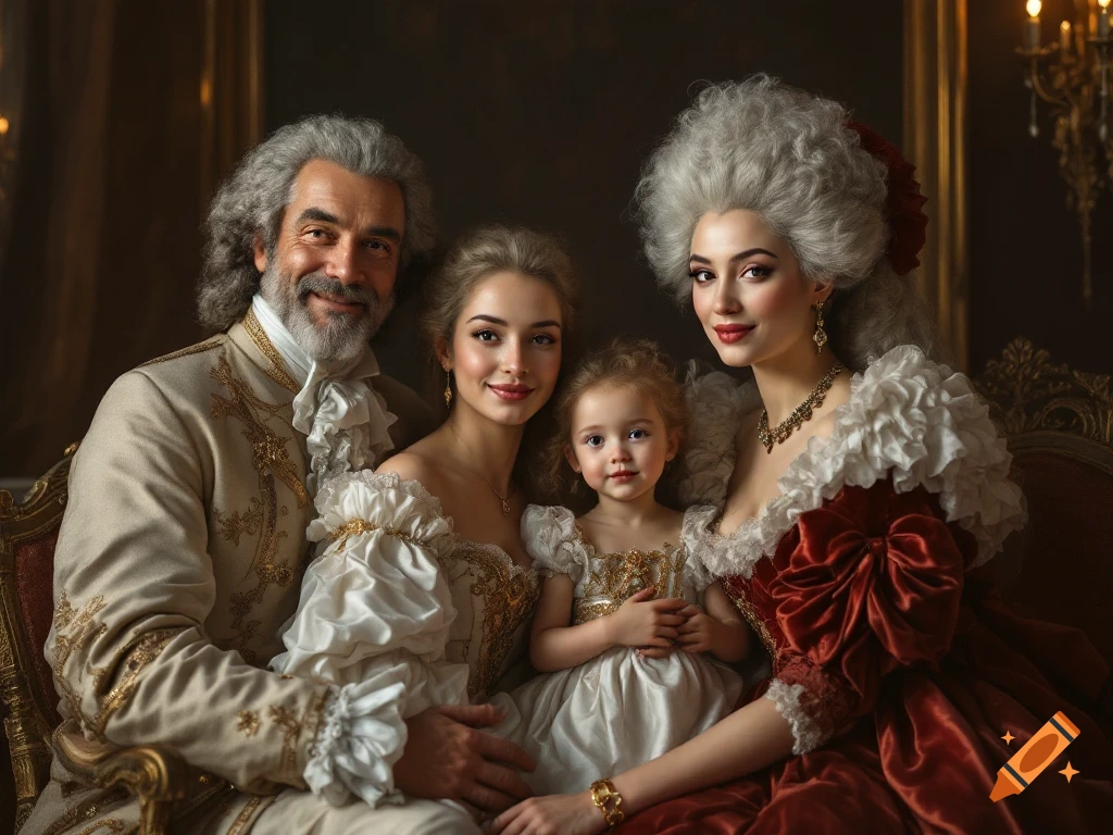 Family Portrait images created on Craiyon