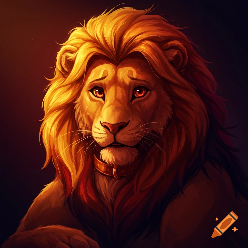 Sad Looking Lion