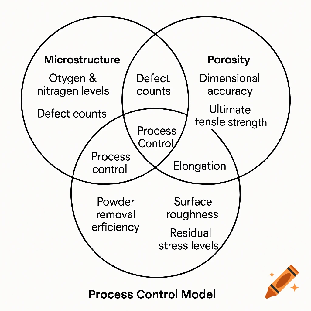 A Venn diagram titled 'Process Control Model' with overlapping circles ...