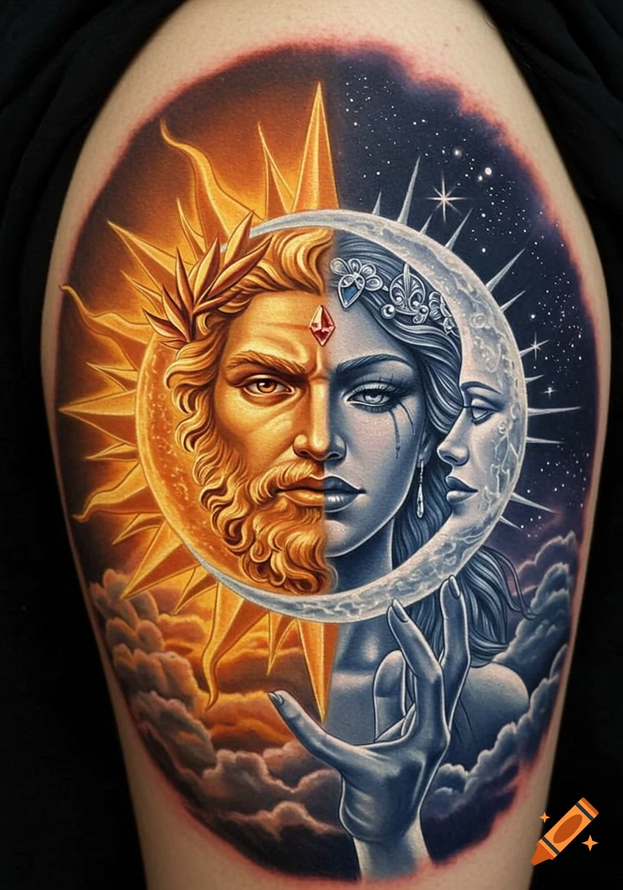 Tattoo images created on Craiyon