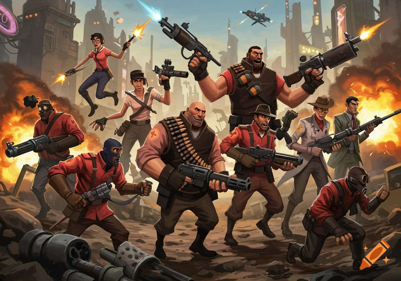 Team Fortress 2 images created on Craiyon
